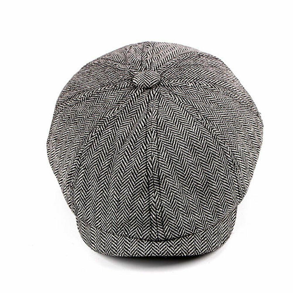 Buy Fashion Retro Octagonal Hat Men's New Cap Plaid Beret at affordable ...
