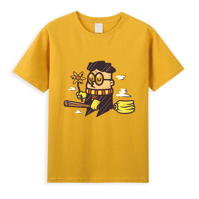 Buy Science Wizard Print Plus Size XS-6XL T-Shirt 100%Cotton See Tops O ...