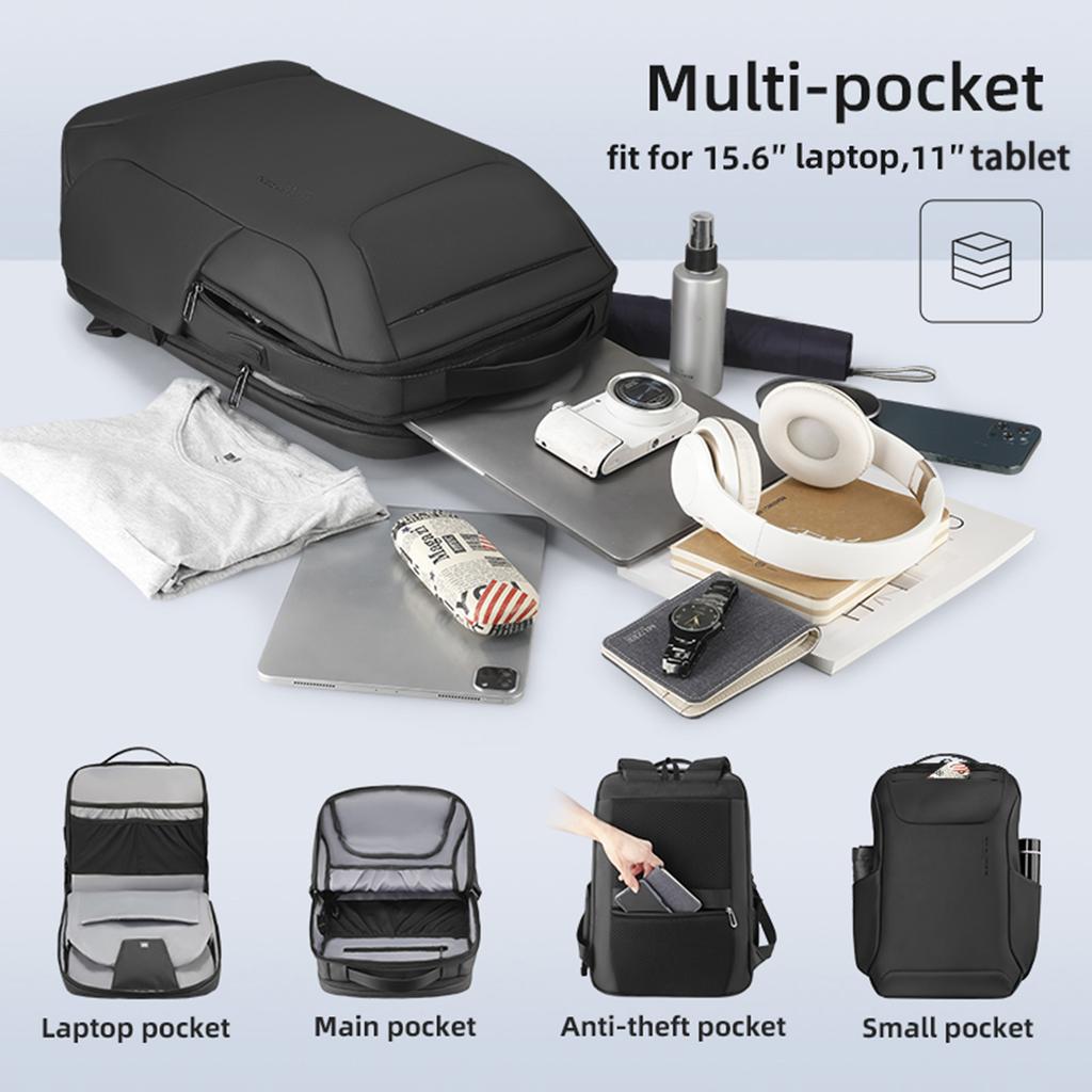 Buy Multi-Function Backpack Multi-Layer Pockets Independent Laptop ...