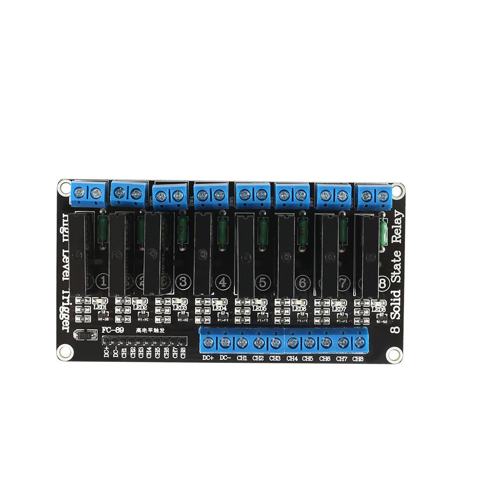 Cheap 8 Channel Solid State Relay Module Board High Level Trigger SSR ...