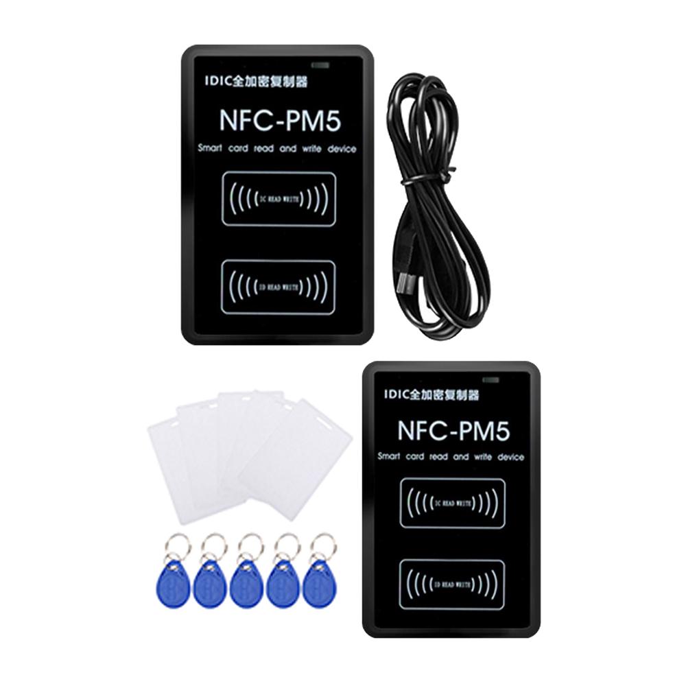 PM5 IC Duplicator 13.56MHZ RFID Reader NFC Full Decoding Function Card Copier Writer uygun ...