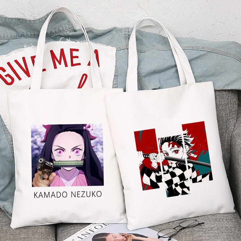 Kjøp Kamado Nezuko Kawaii Anime Shopper Shopping Bags Demon Slayer ...