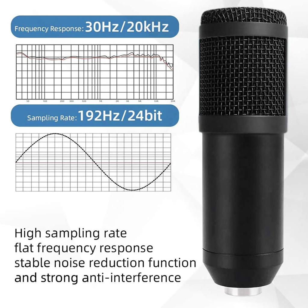 Buy 192KHZ/24Bit PC Streaming Podcast Mic Condenser Microphone USB Mic ...