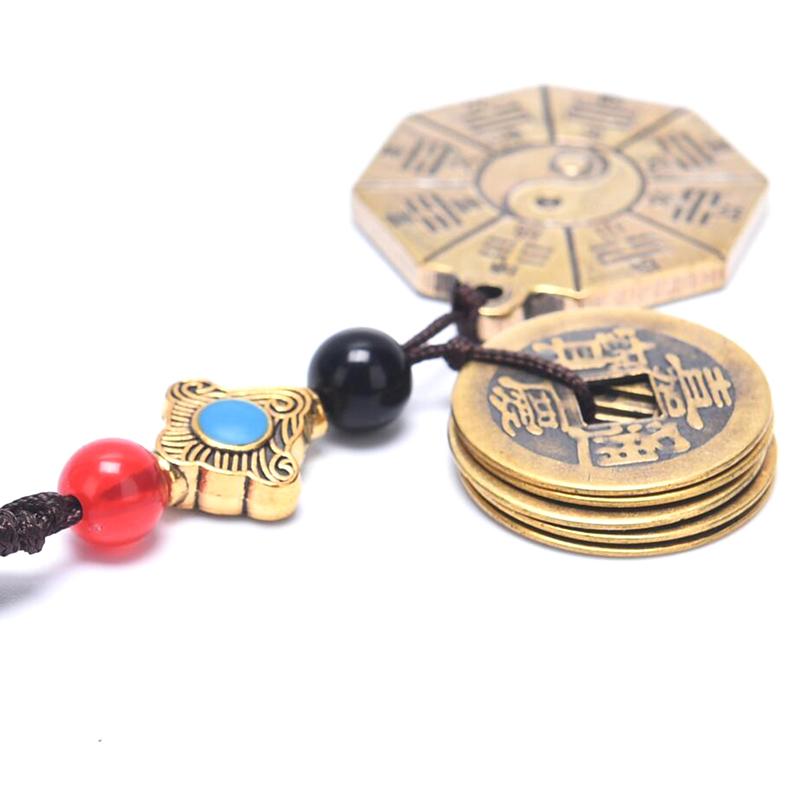 Buy Chinese Feng Shui Antique Coins Keyring Good Fortune Keychain Lucky ...