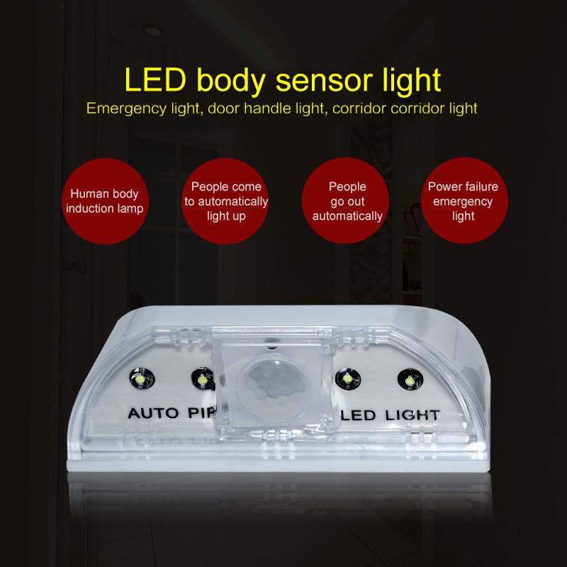 Buy LED Door Lock Sensor Light Body Infrared Sensor Light Cabinet Night ...