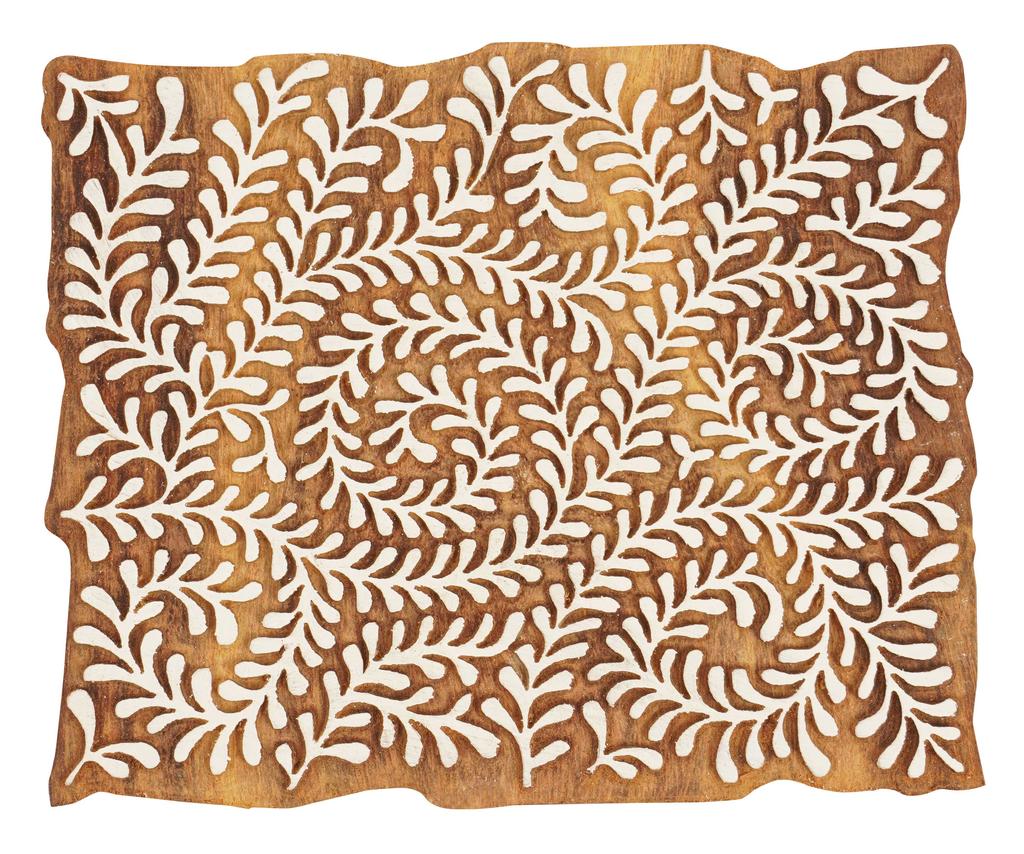 Cheap IBA Indianbeautifulart Textile Printing Block Intricate Fern Leaf ...