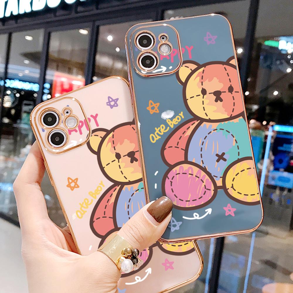 Buy Plated Phone Case for iPhone 7 8 11 12 13 Pro Max XR Samsung A12 ...