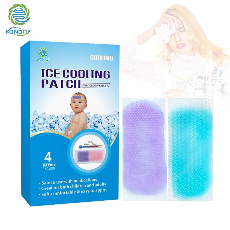 Buy KONGDY Cooling Gel Patch 8 Pieces Temperature Change Children's Fever Antipyretic Sticker ...