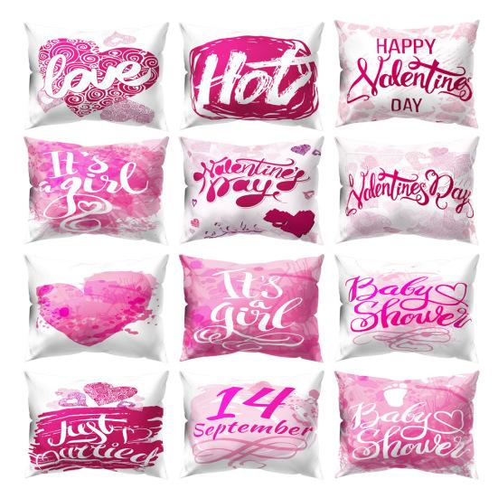 Buy Talos Letters Rectangle Linen Throw Pillow Case Cushion Cover Home ...