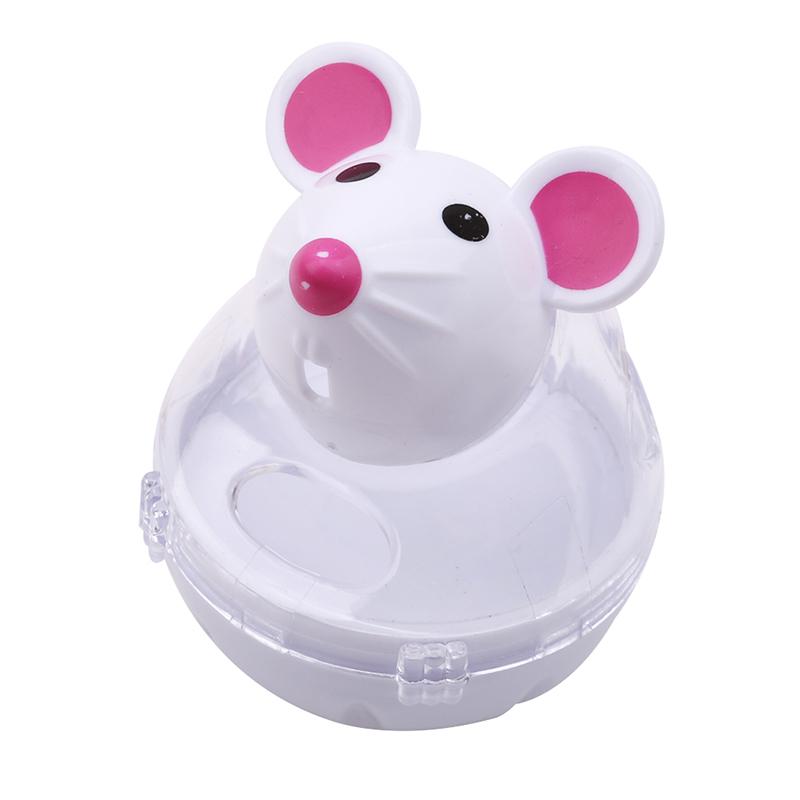 Buy Food Dispenser Cat Tumbler Toy Funny Plastic Container Mouse Shape ...