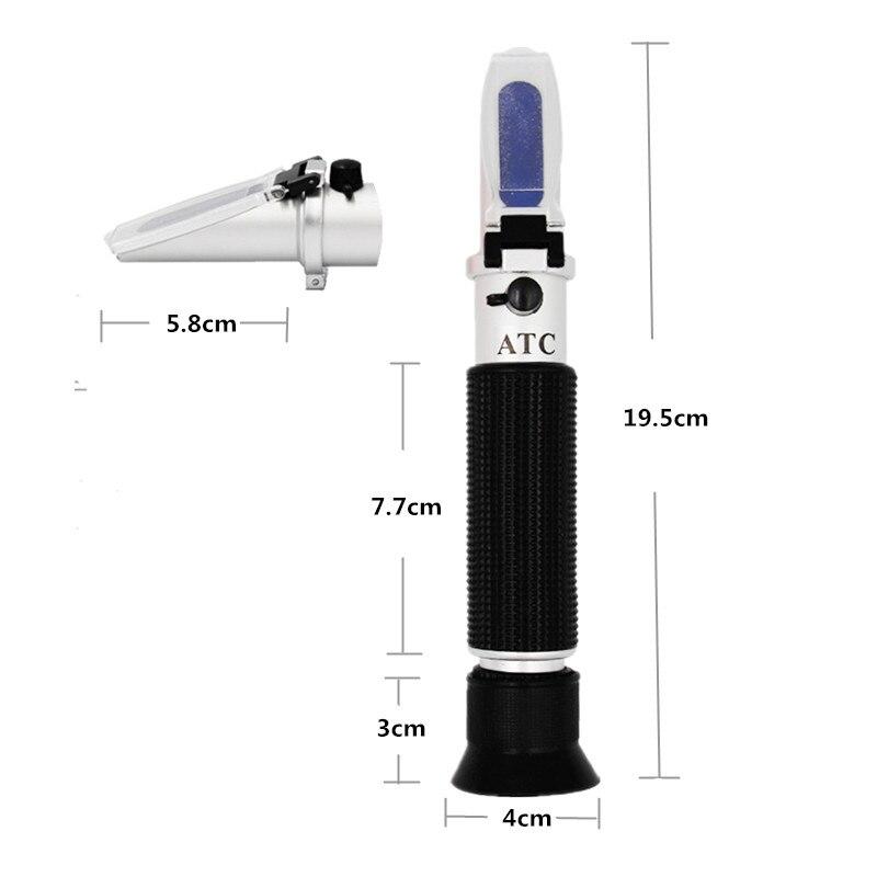 Satın alın Handheld 0-100% Salinity Aquarium ATC Refractometer 1.000-1.070SG Salinity Seawater ...