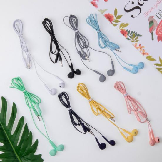 Buy Sensitive Wired Earphone Macaron Color 3.5mm In-Ear Gaming Earbud ...