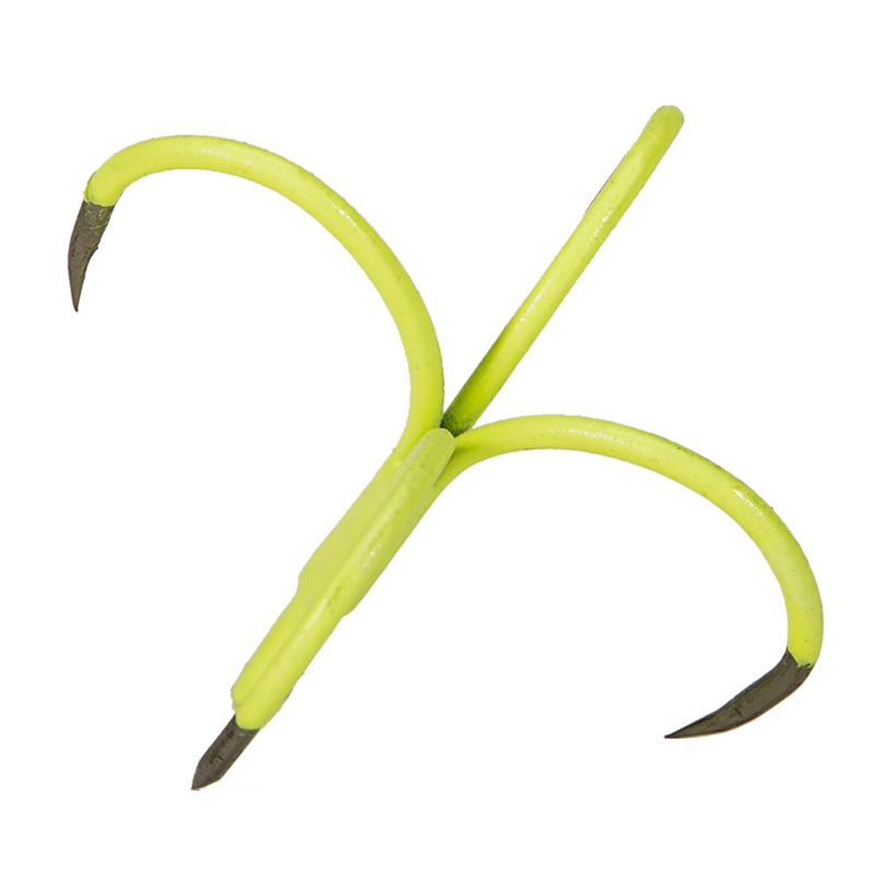 Buy 5Pcs Luminous Quadruple Fishing Hooks 16# 18# Glow Night Squid ...