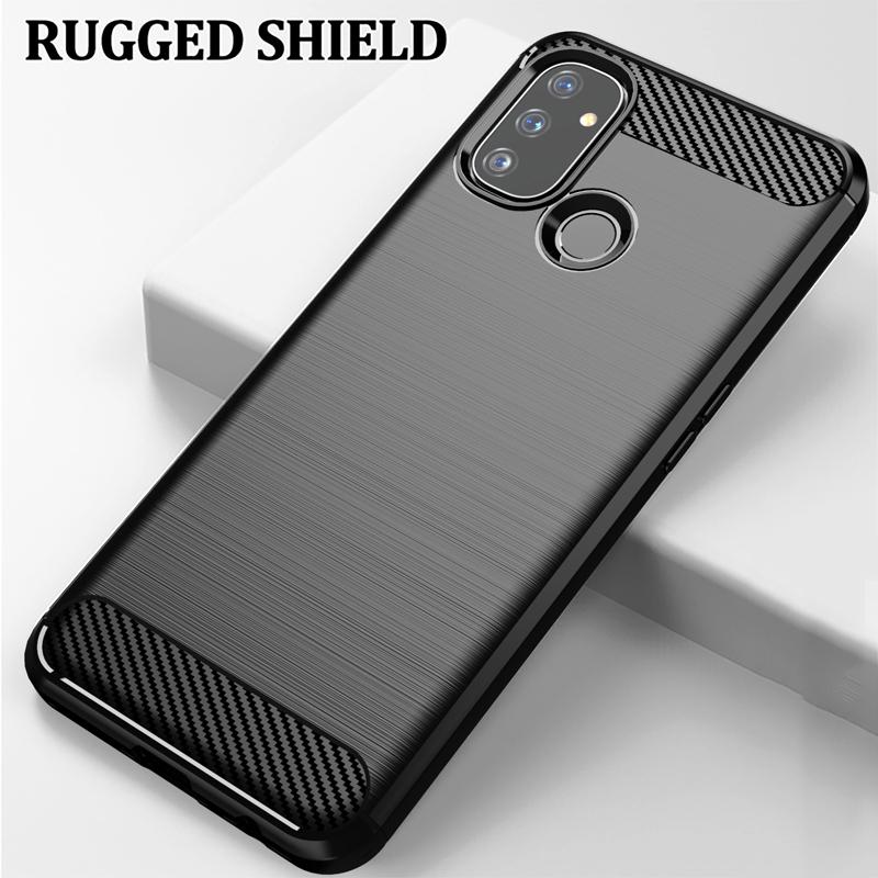 Carbon Fiber For OnePlus Nord N100 Case Soft Back Cover Protective For ...