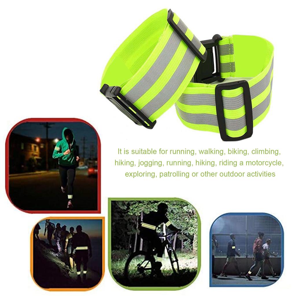 Buy Reflective Band Adjustable Safe Bicycle Reflective Strap at ...