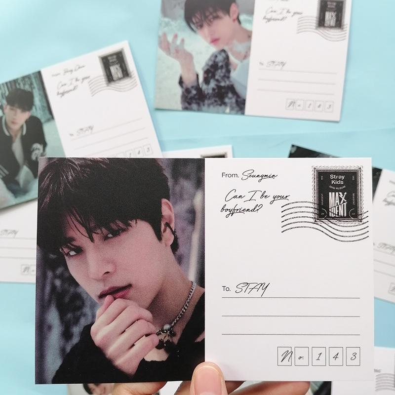 Buy 8pcs/set Straykids MAXIDENT Postcard SKZ Play with Snow Photocard ...