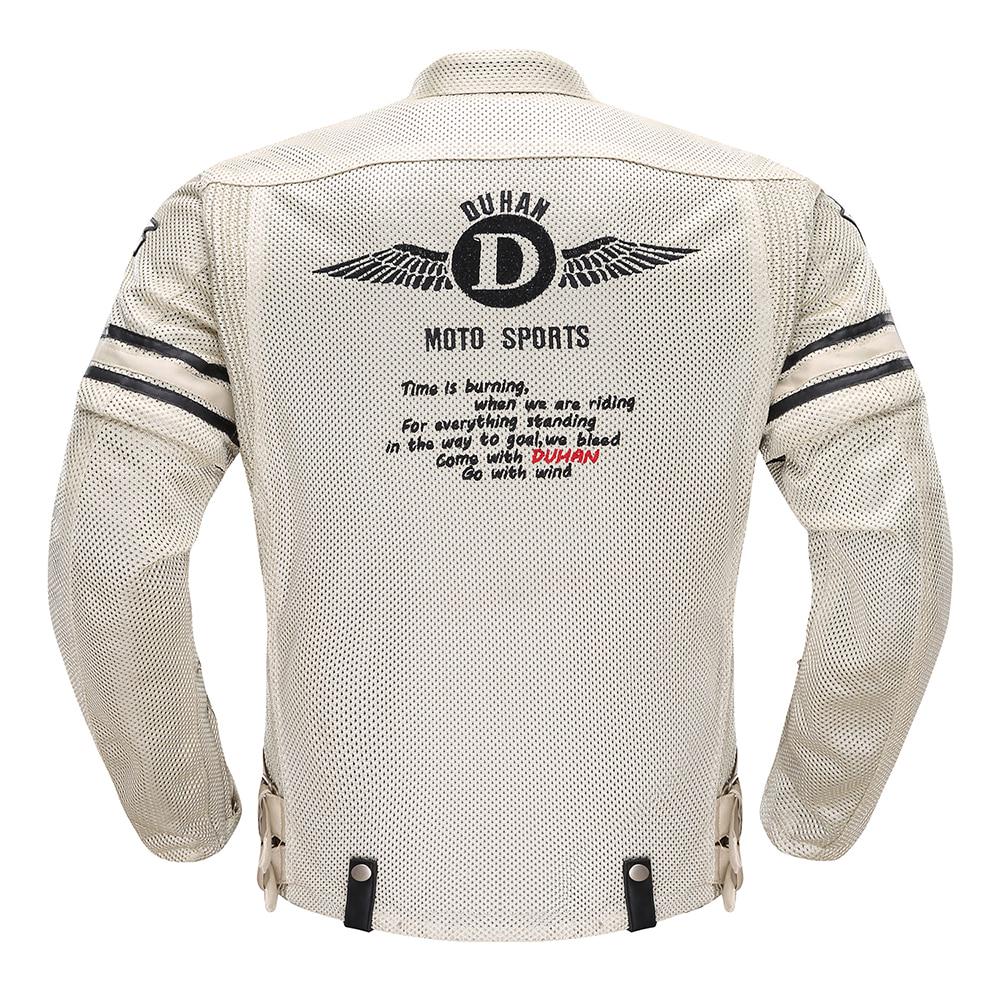 Buy DUHAN Motorcycle Jacket Men Breathable Mesh Racing Protective Gear ...