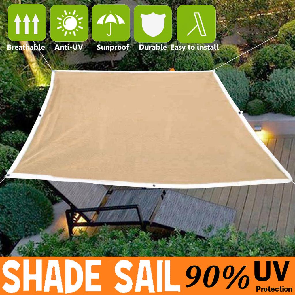 Buy 3 Sizes 6 Pin Knitting Sun Shade Sail Anti-UV Awning Canopy for ...