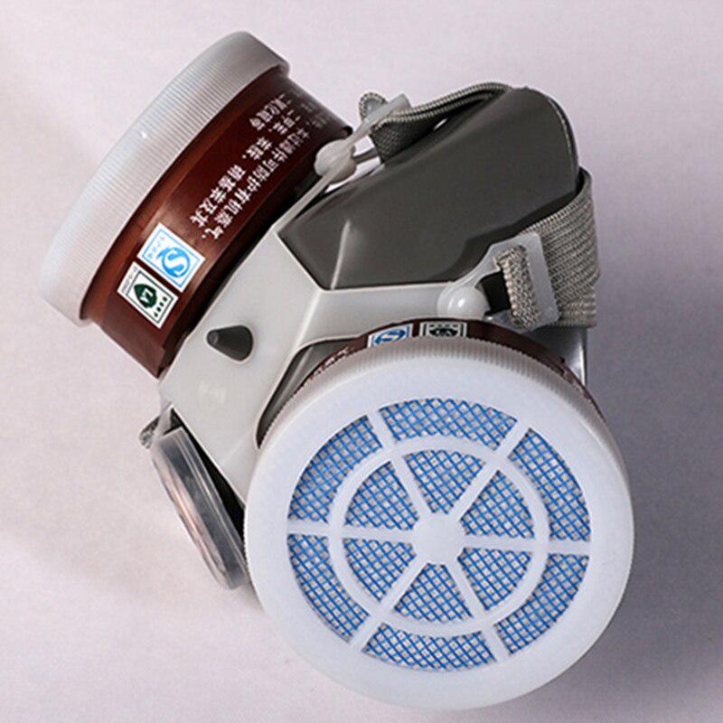 Dual Filter Face Mask Safety Anti-Dust Paint Industrial Respirator ...