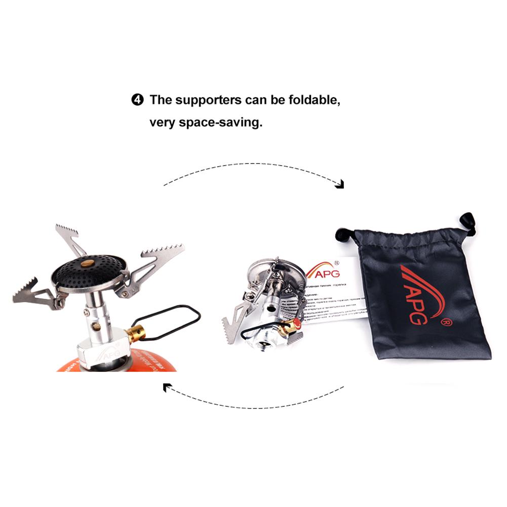 Apg Outdoor Gas Stove Mini Portable Pocket Gas Burners Camping ...