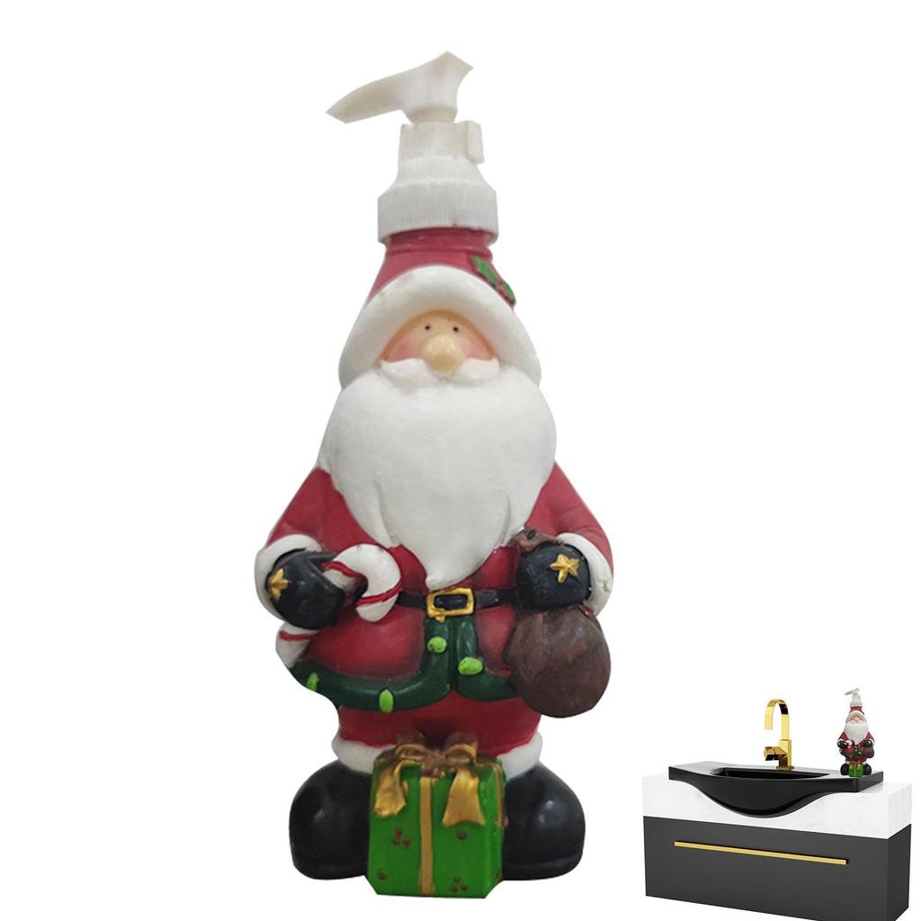 Santa Soap Dispenser | Christmas Theme Decoration Bottle Shampoo ...