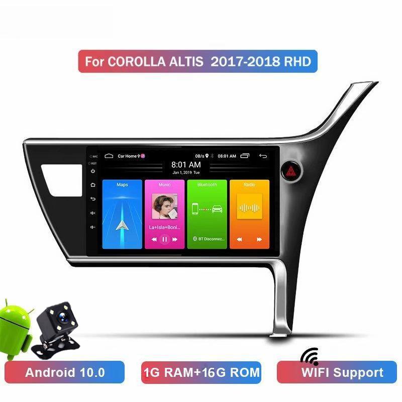 1+16G Android 10.0 Car Radio Multimedia Player For Toyota Corolla Altis ...