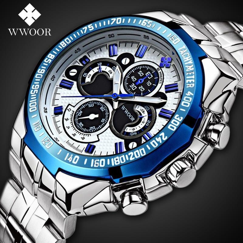Buy Wwoor Brand Men's Quartz Men Sport Wrist Watch at affordable prices ...