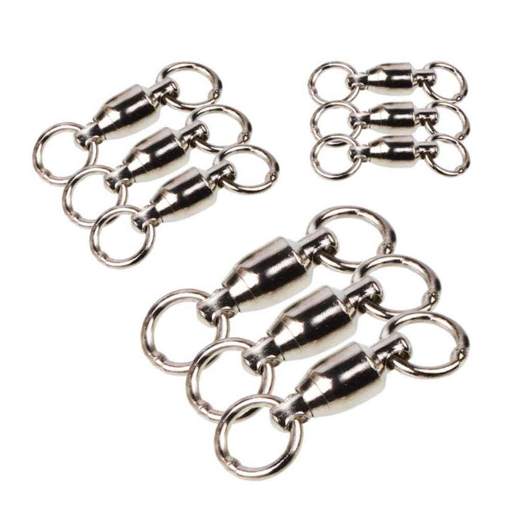 Buy 30Pcs Ball Bearing Swivel Solid Rings Sea Ocean Word Shape Copper ...