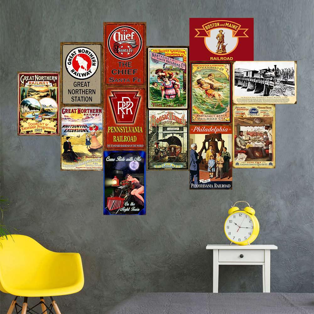 Buy Great Northern Picture Metal Tin Sign Art Plate Poster Man Cave Bar ...