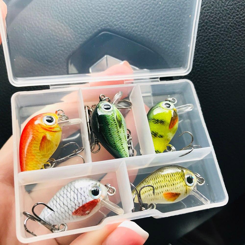 Cheap 5pcs 1.5g 3cm Mini Wobblers/Crankbait Fishing Lure Artificial Bait Hard Floating Wobbler ...