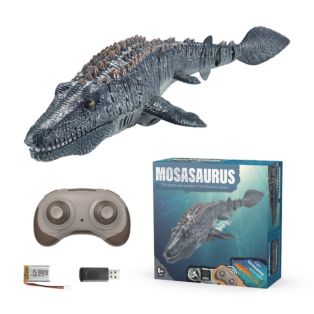 Buy 2.4g Rc Mosasaurus Simulation Fish Toy Remote Control Animal Pool ...