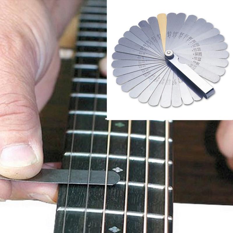 Stainless Steel Neck Gap Ruler Guitar Measure Gauge Instrument Repair ...