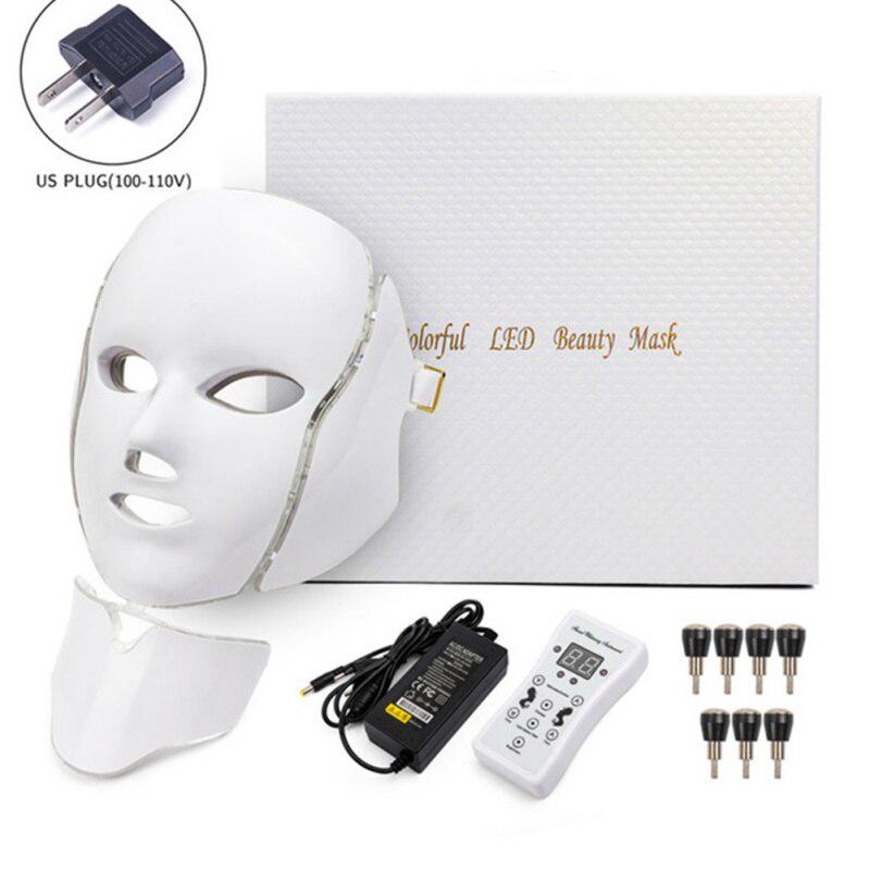 Buy 7 Colors Face Skin Care Machine Led Facial Mask Led Photon Therapy ...