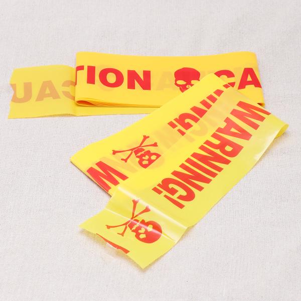 Buy 2 Pcs Halloween Cordon Isolation Tape Skull Orange Caution and ...