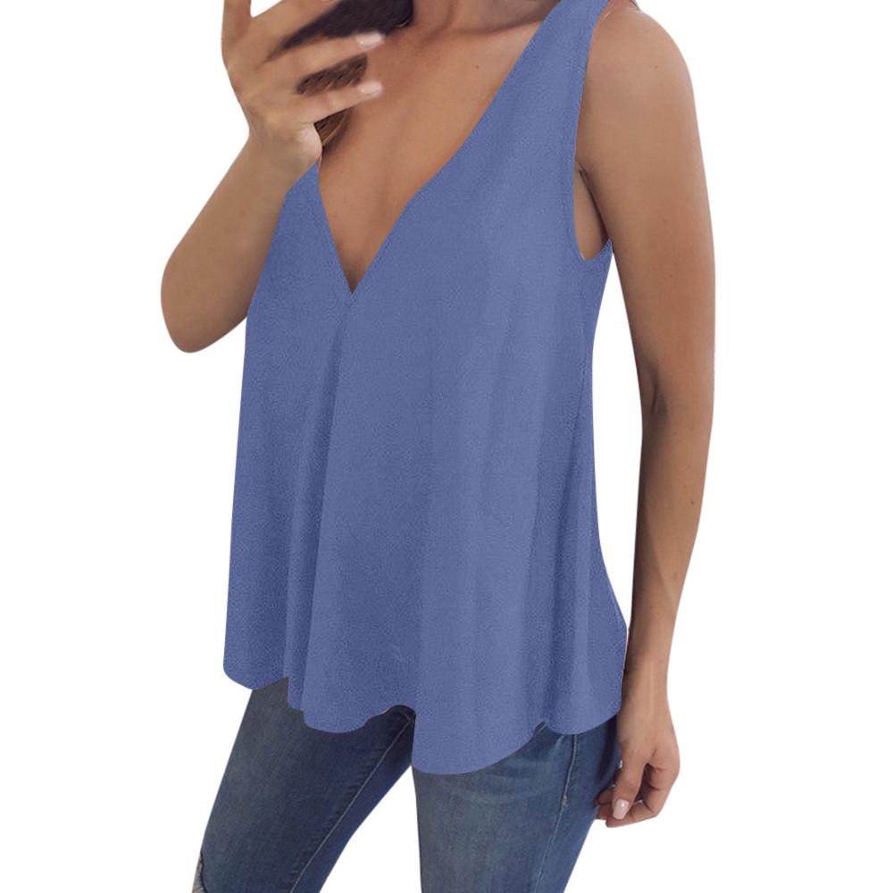 Buy Plus Size Womens V Neck Sexy Tank Tops Cami Vest at affordable ...