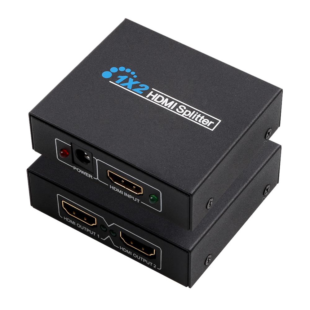 Buy 1x2 HDMI Splitter Extender 2 Port HDMI Audio Video V1.3b 1080p ...