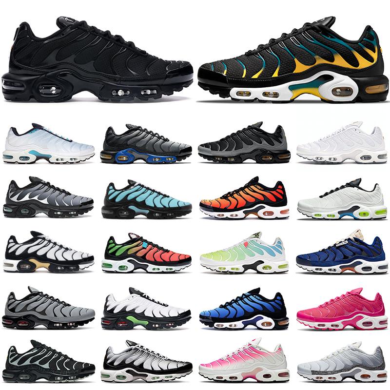 Buy 2022 Top Plus Tn Running Outdoor Tnshoes Men Women Black White ...