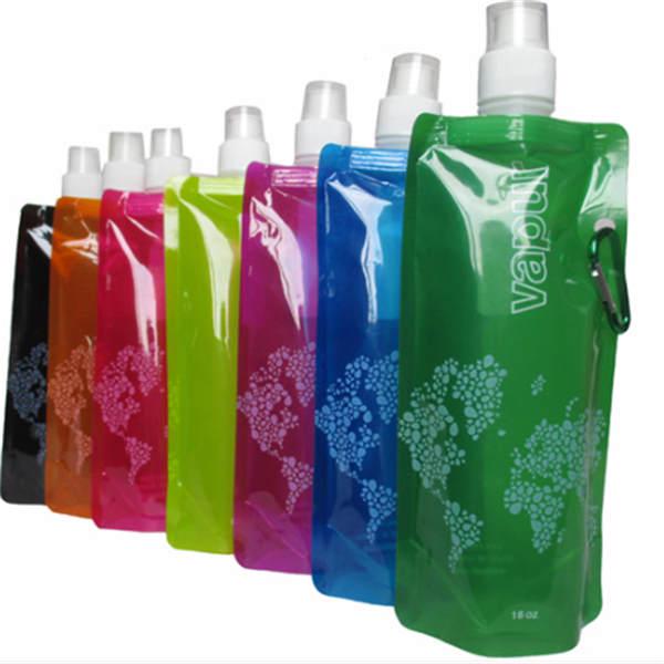Buy Creative Water Bottle Portable Foldable Water Bag Outdoor Plastic ...