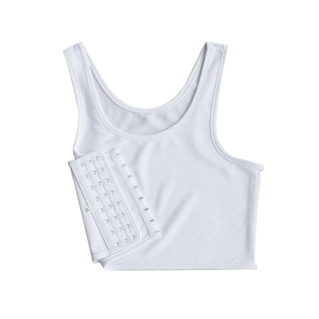 Buy Short Chest Breast Vest Breathable Buckle Binder Women Men Short ...
