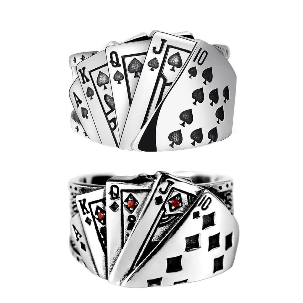 Buy Newborn Genius Straight Flush Playing Card Ring Gift Male And ...