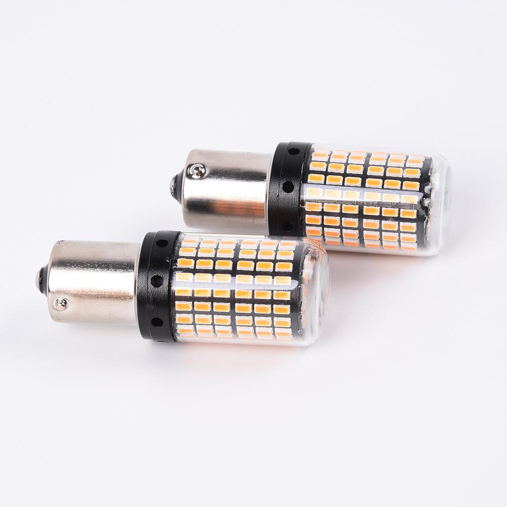 Buy 1156 BAU15S Amber 7507 Turn Signal Bulb PY21W Canbus Led Turn Signa ...