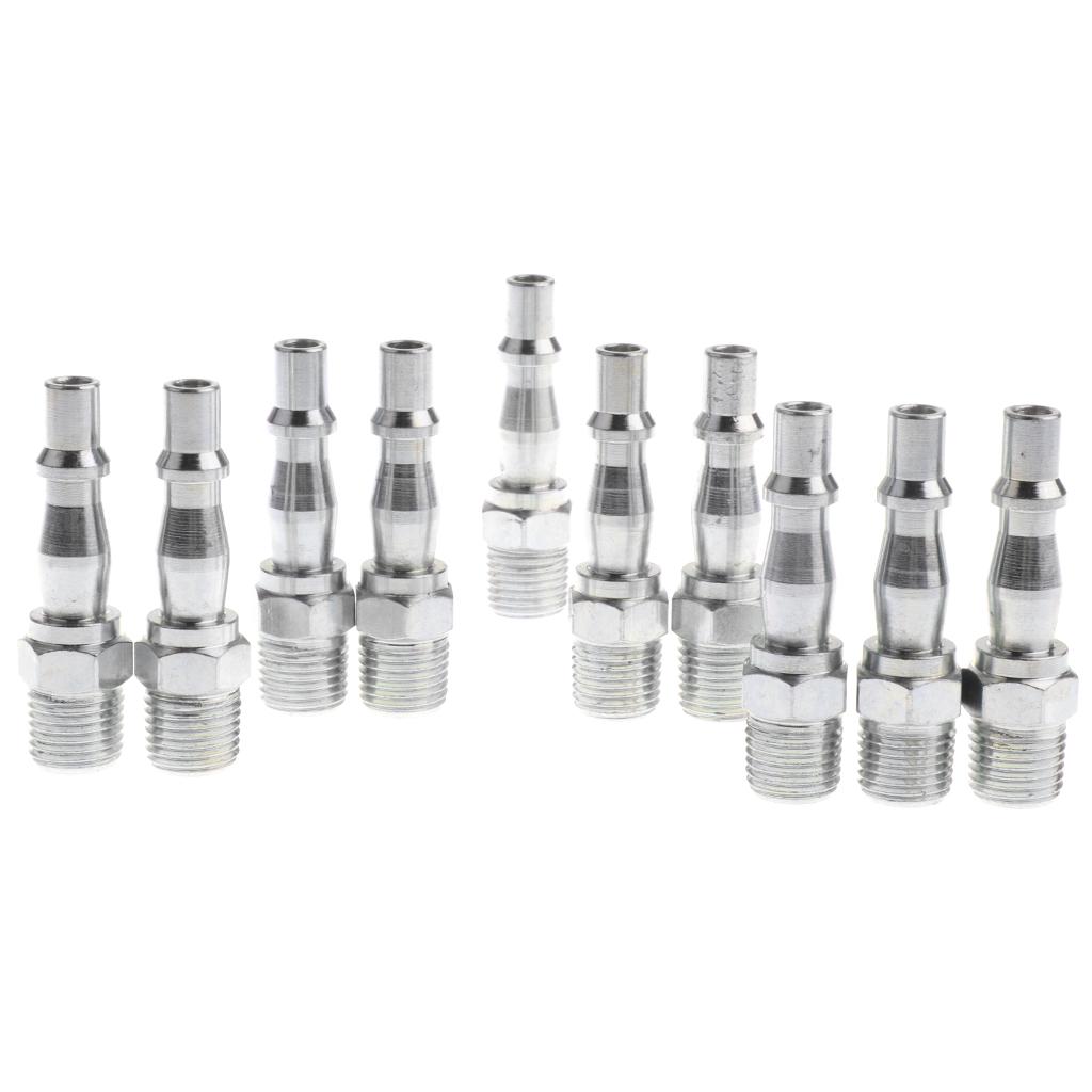 Buy 10pcs Air Line Hose Fittings Compressor Connector Quick Release Set ...