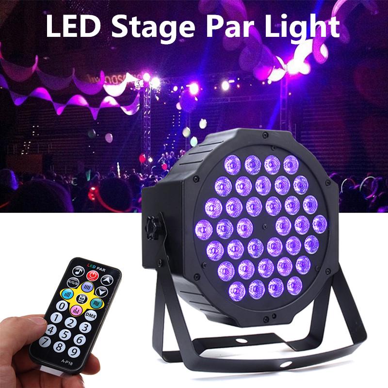 Buy LED Par Purple Stage Light RGB DJ Disco Party DMX512 Club Christmas ...