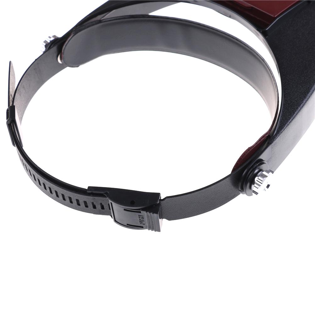 Buy 10X Headband Magnifying Glass Eye Repair Tool Magnifier Led Light ...