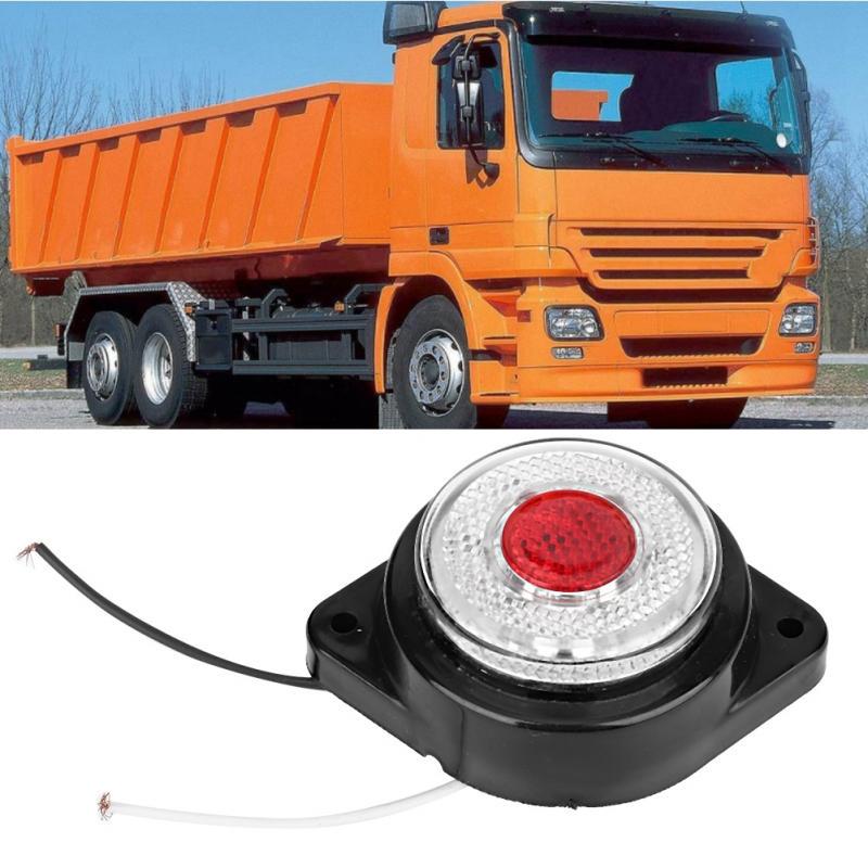 7 LED 12V 24V Elbow Side Marker Indicator Light Lamp Side Marked Lamp ...