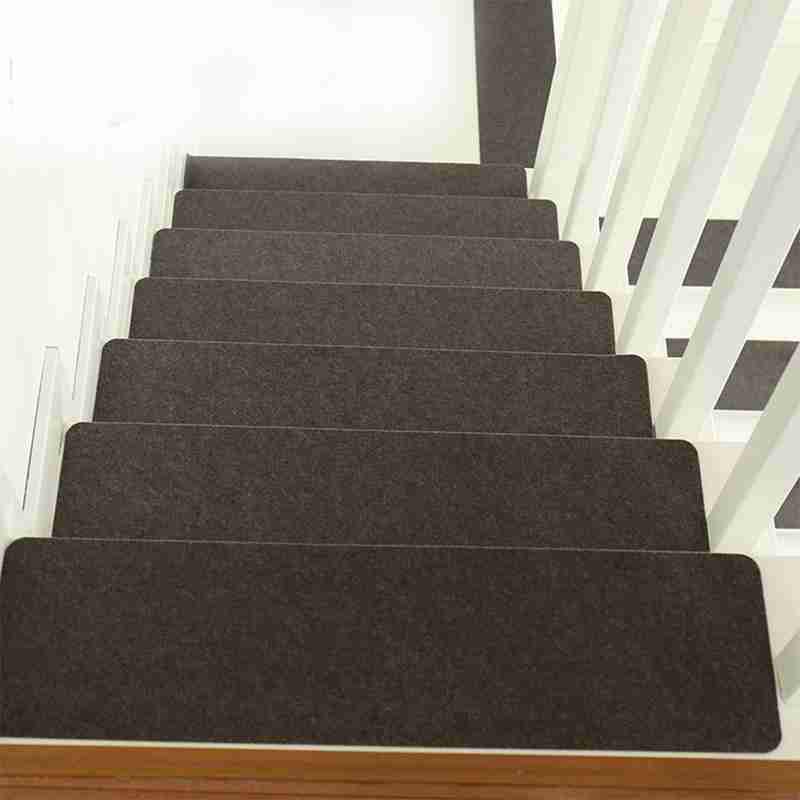 Self Adhesive Stair Tread Carpet Mat Step Staircase Slip Non Cover Pad ...