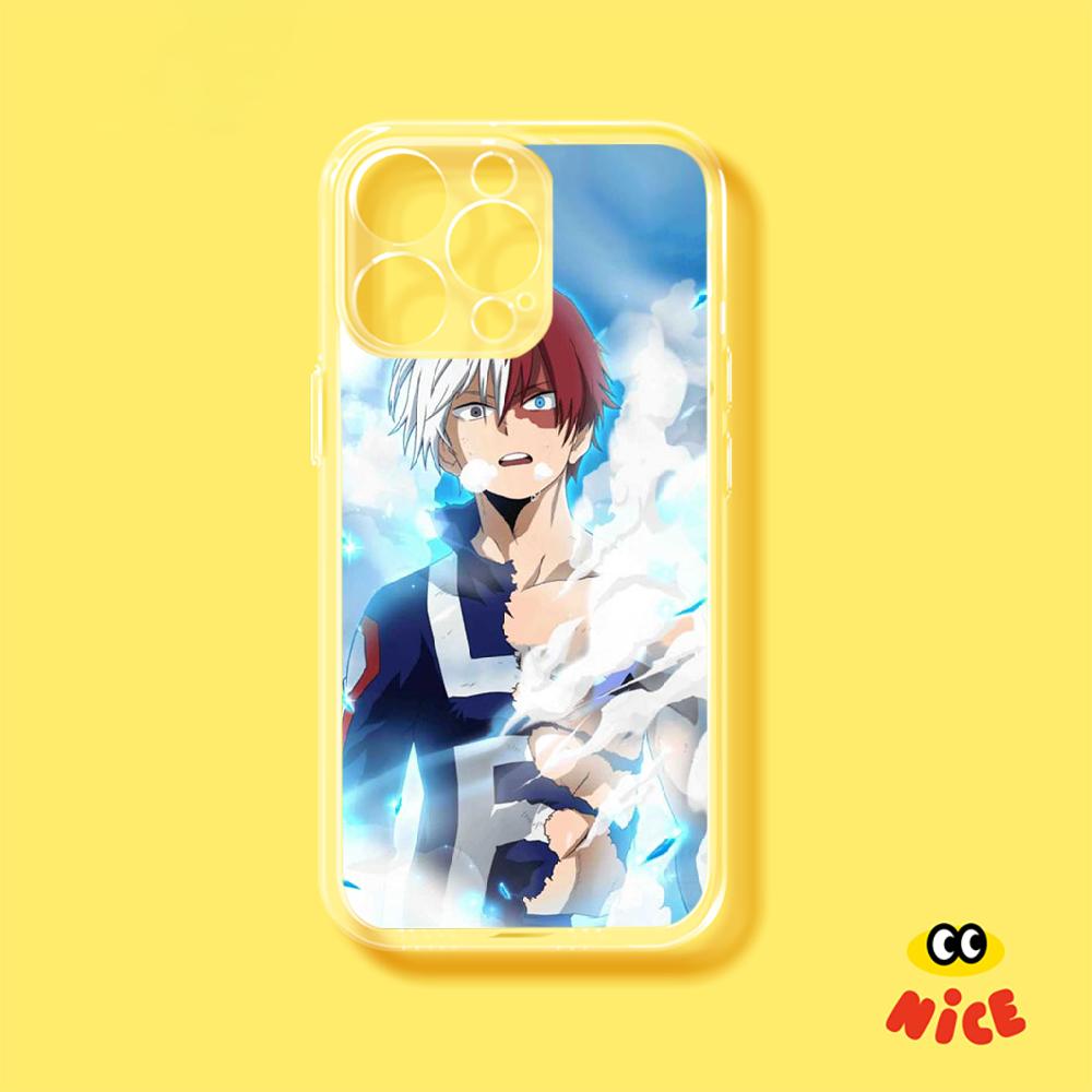 Buy Todoroki Shoto Blood Anime Transparent Phone Case Soft Cover For ...