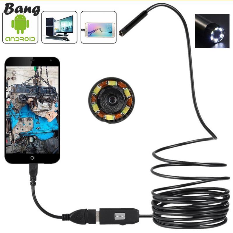 6 LED Andorid Phone Waterproof Borescope Inspection Camera Endoscope ...