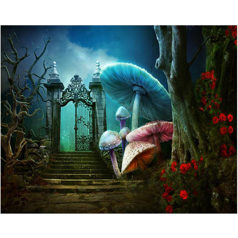 Buy Full Square/Round Diamond Painting Devil Mushroom 5D DIY Diamonds ...