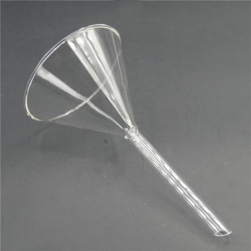 Buy 1Pcs 60mm Transparent Glass Powder Triangle Cone Funnel Lab ...